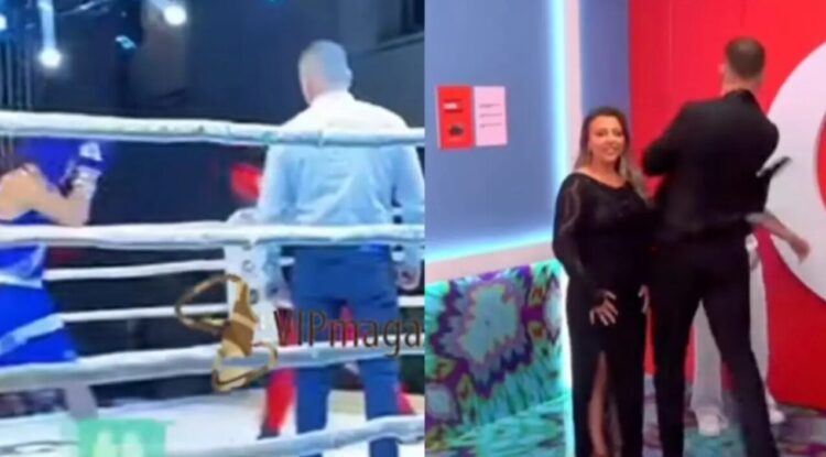 Joz Marku shfaqet në ring boksi pas shpuIIës ndaj Gjestit, rrethohet ...