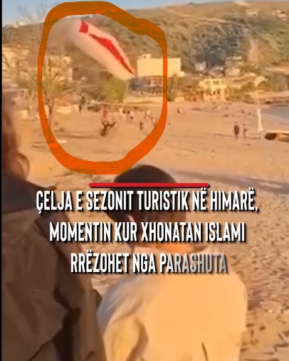 VlDE0 kur parashutisti Xhonatan Islami u rrëzua në plazhin e Himarës ...